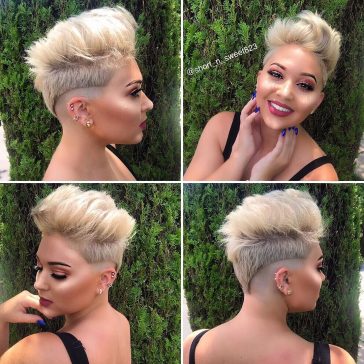 33 tagli pixie cut scalati, con ciuffo e colorazioni diverse da cui ...